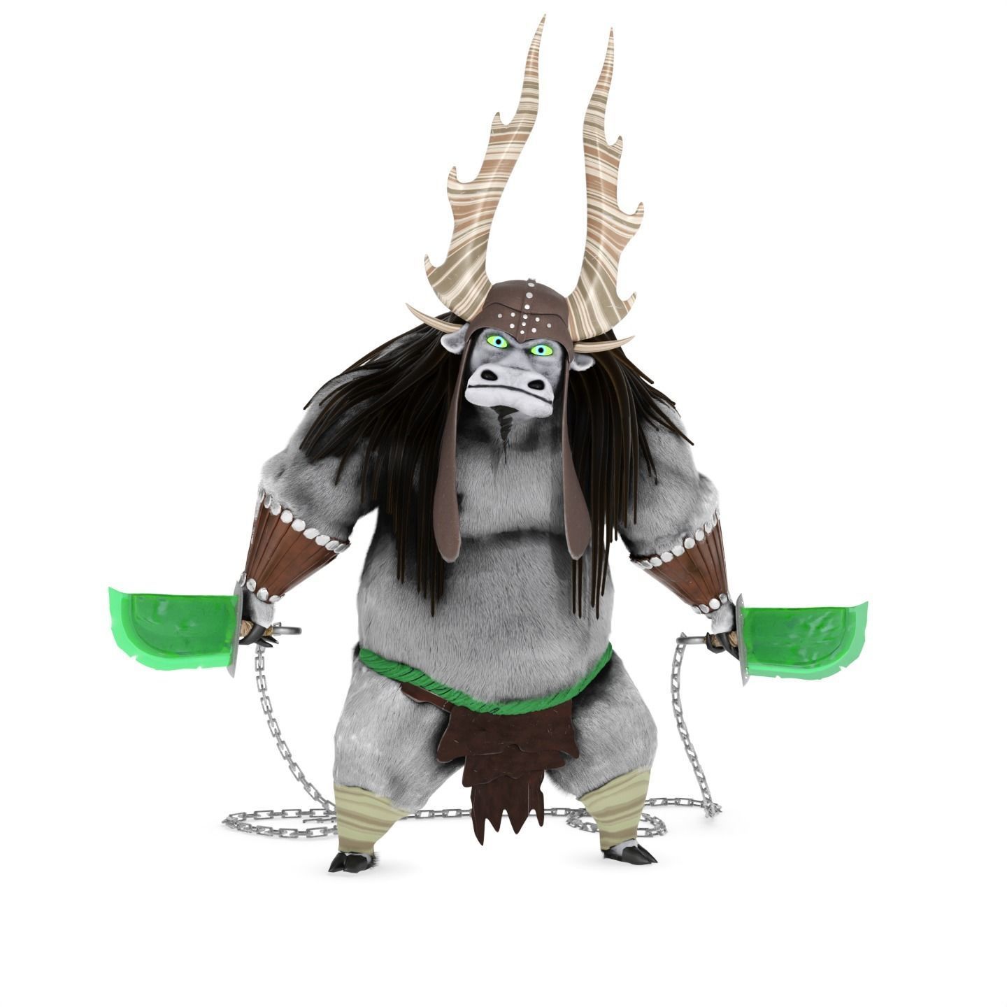 kung fu panda - kai 3d sculpture 3D model | CGTrader