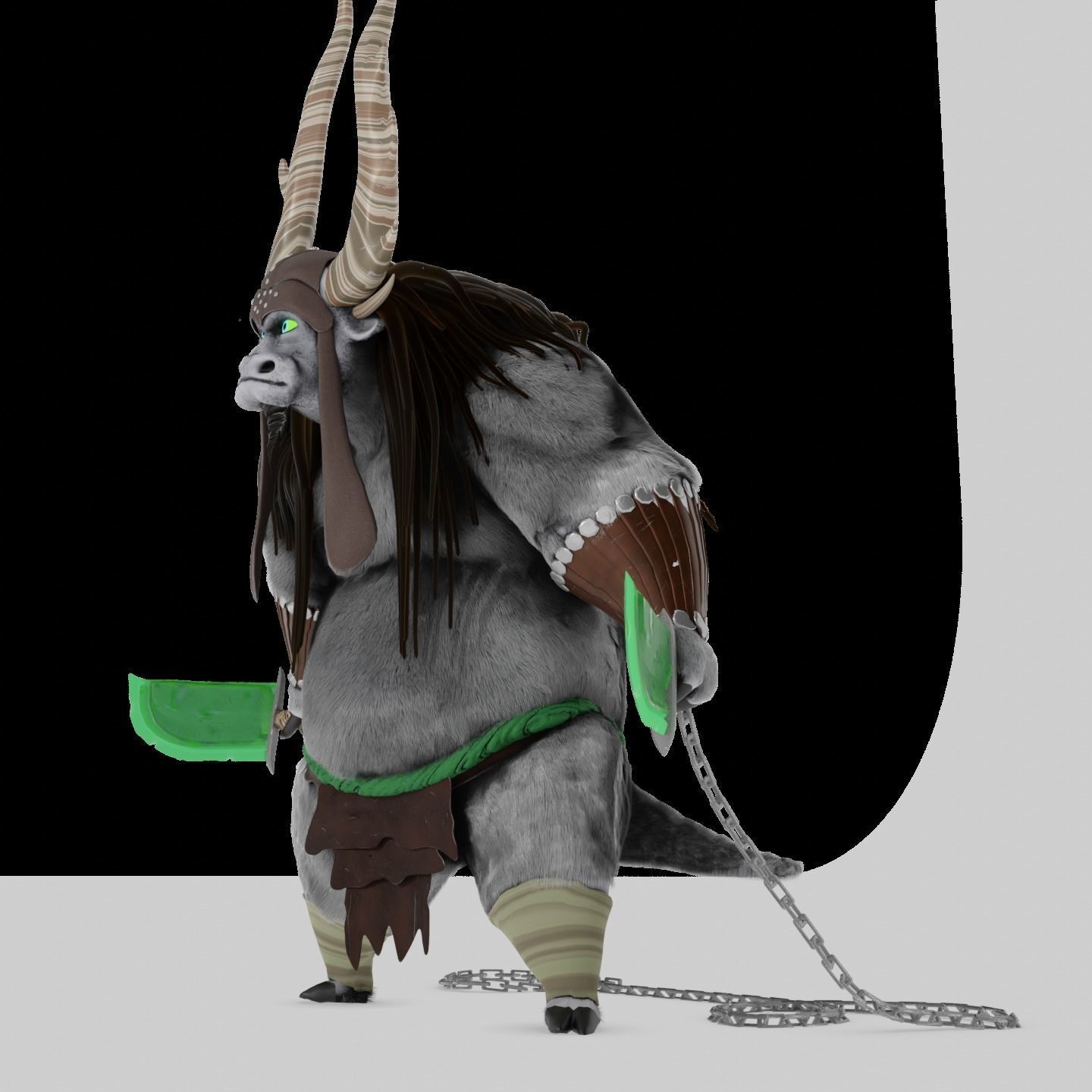 kung fu panda - kai 3d sculpture 3D model | CGTrader