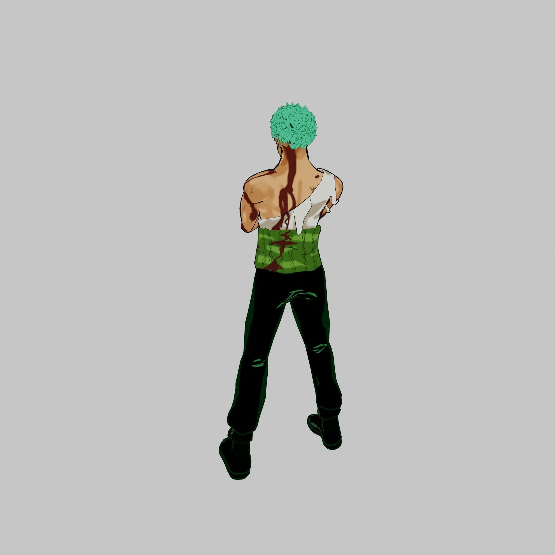 Zoro vs kuma pose 3D model | CGTrader