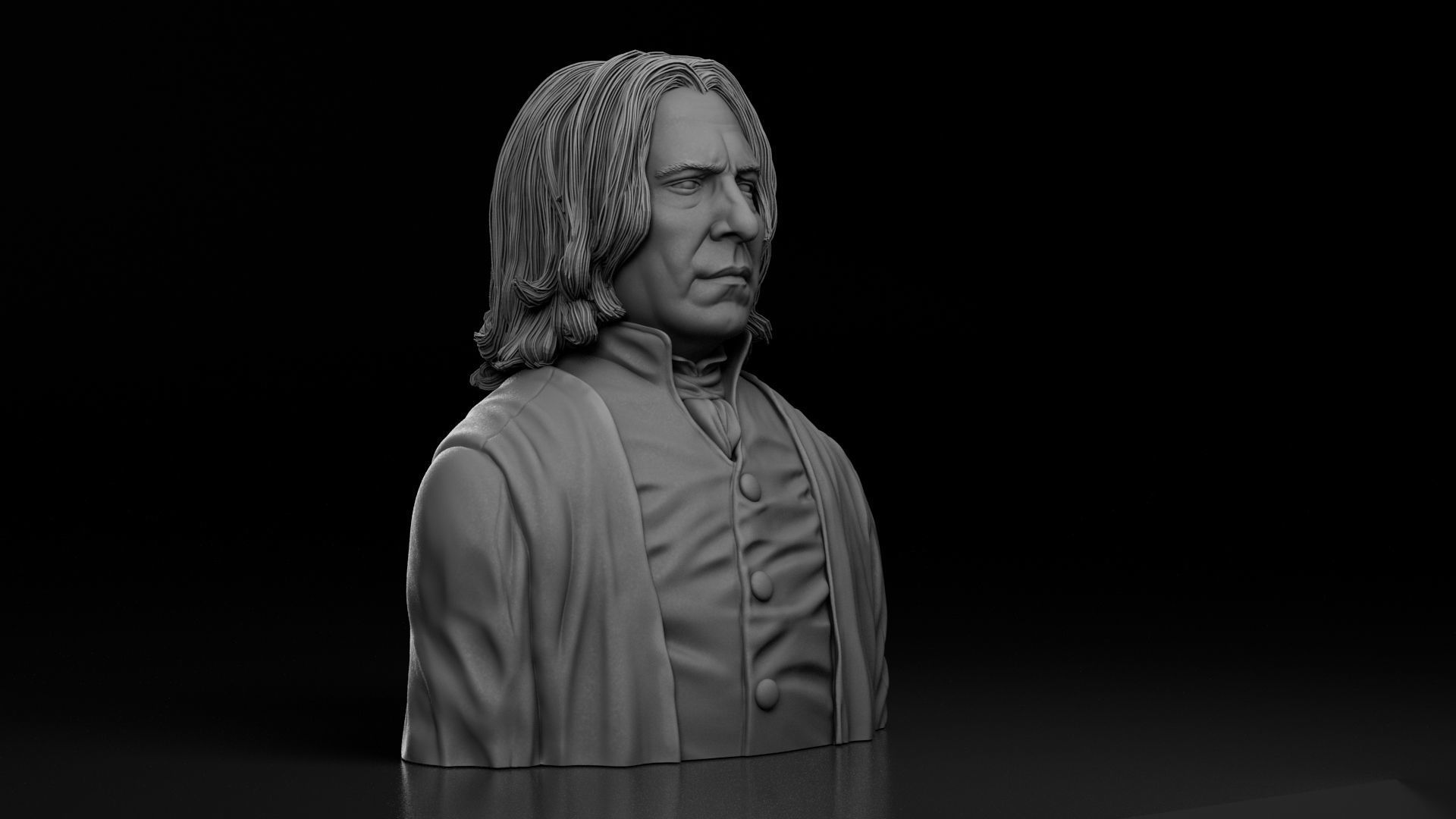 Alan Rickman - Severus Snape - Harry Potter 3D model 3D printable ...