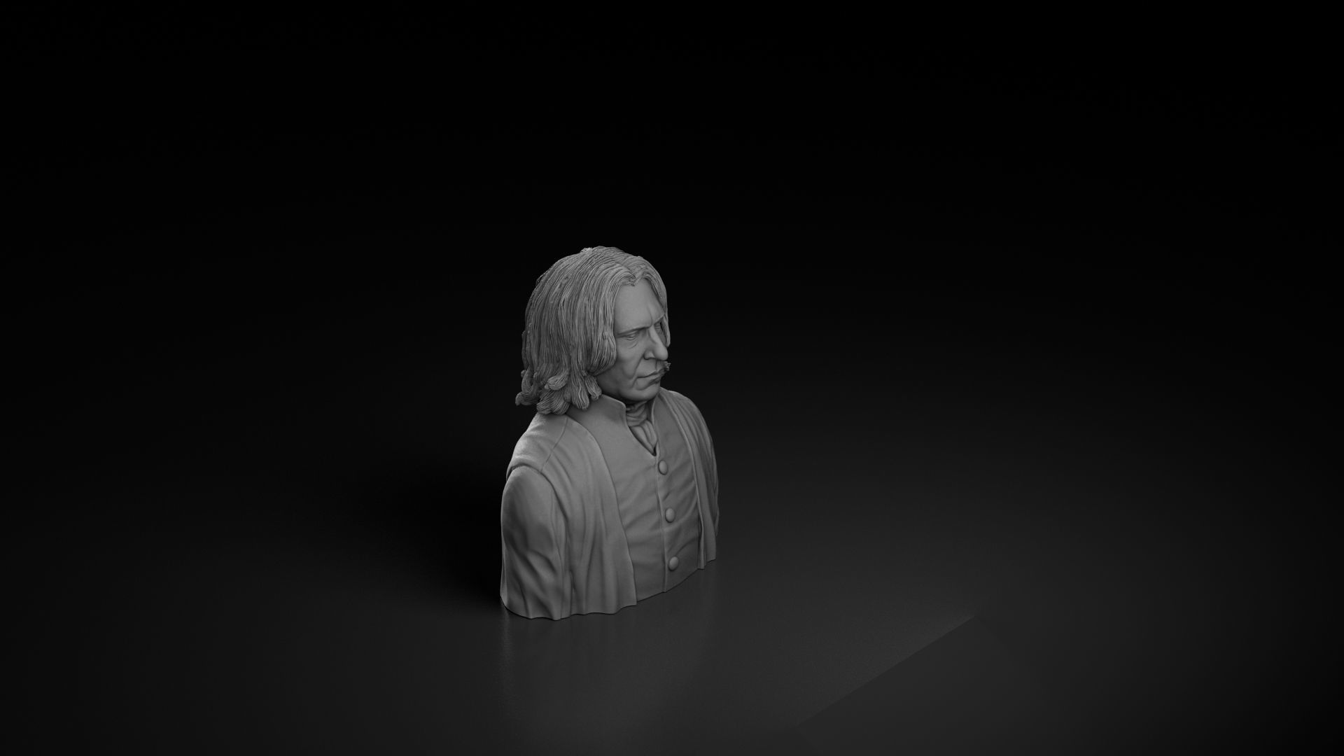 Alan Rickman - Severus Snape - Harry Potter 3D model 3D printable ...