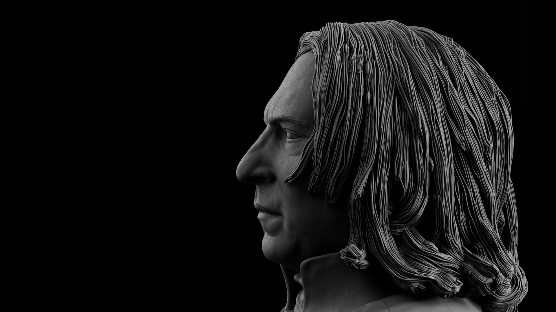 Alan Rickman - Severus Snape - Harry Potter 3D model 3D printable ...