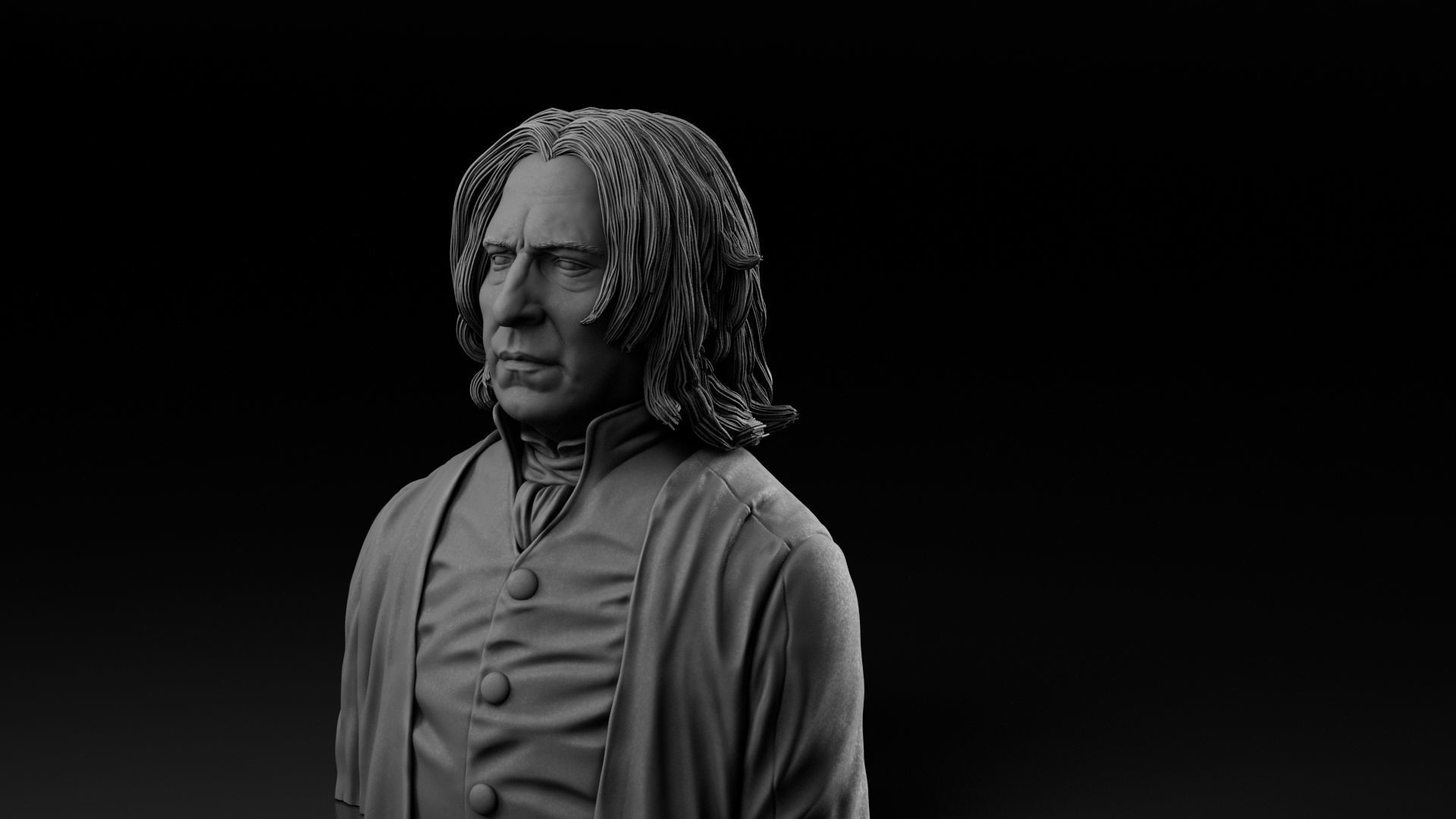 Alan Rickman - Severus Snape - Harry Potter 3D model 3D printable ...