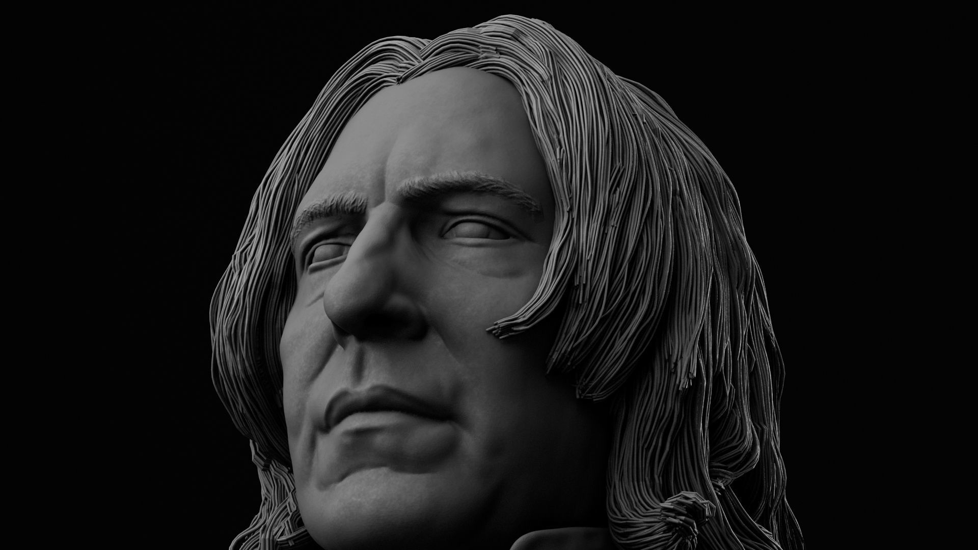 Alan Rickman - Severus Snape - Harry Potter 3D model 3D printable ...