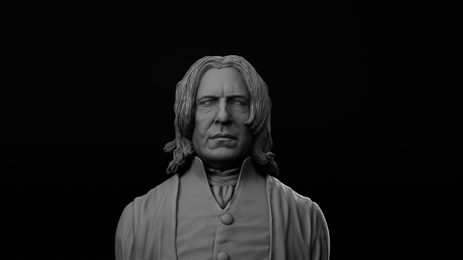 Alan Rickman - Severus Snape - Harry Potter 3D model 3D printable ...
