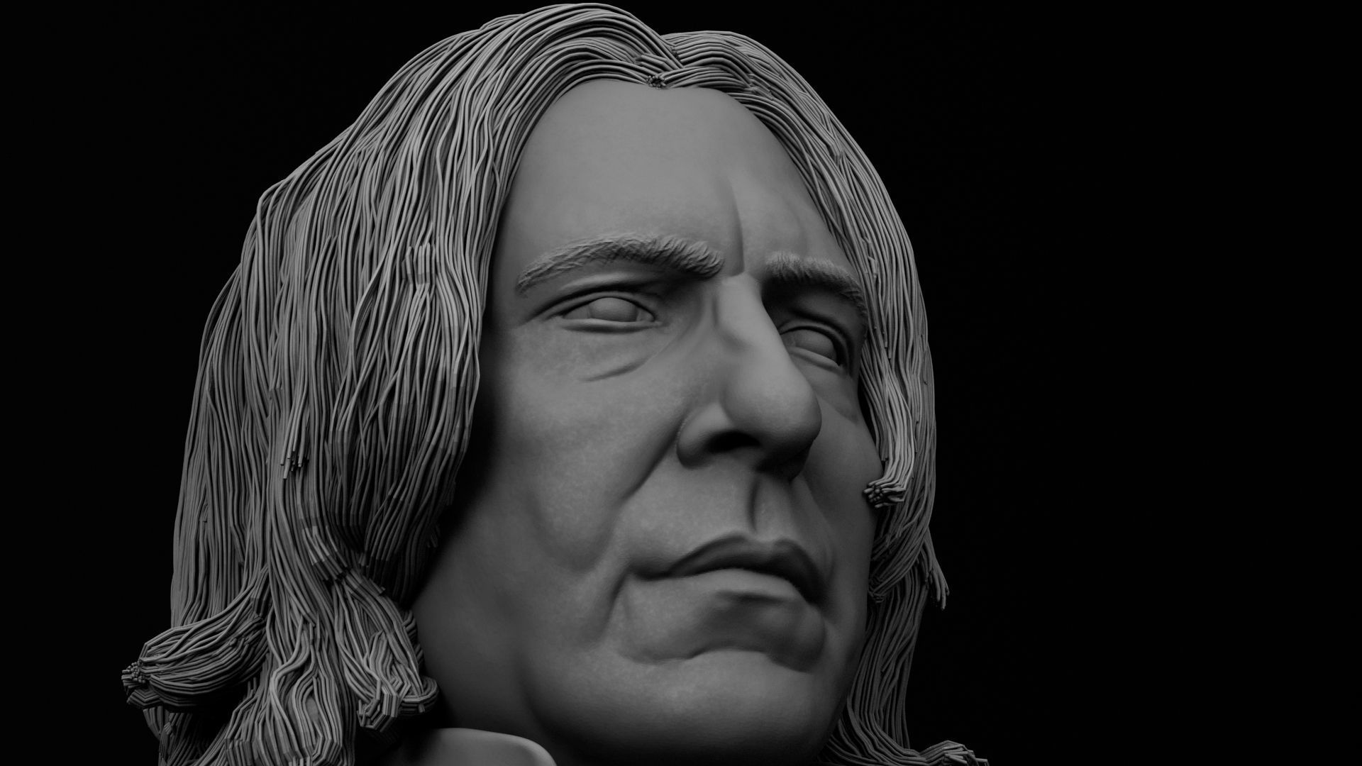 Alan Rickman - Severus Snape - Harry Potter 3D model 3D printable ...