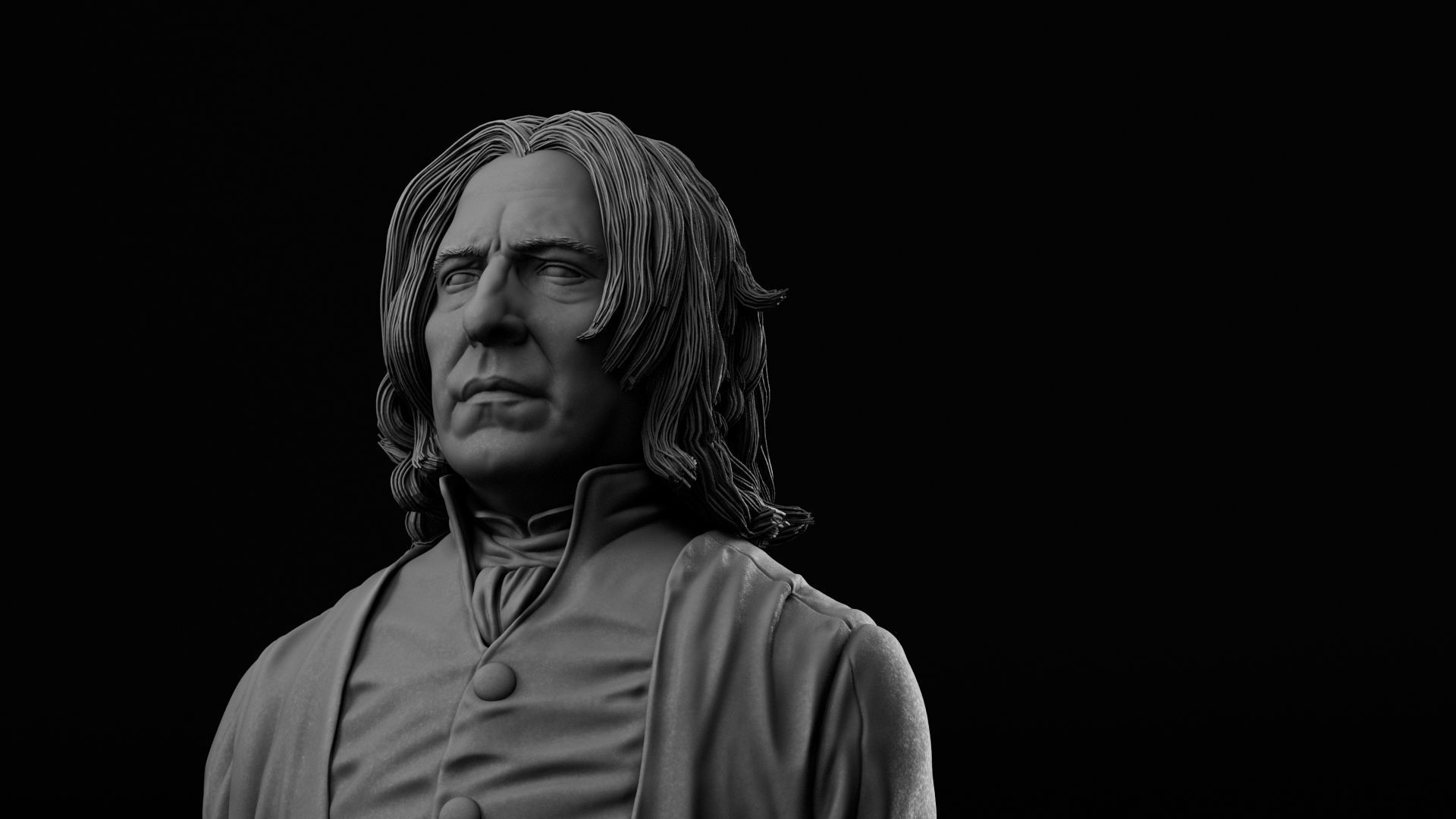 Alan Rickman - Severus Snape - Harry Potter 3D model 3D printable ...