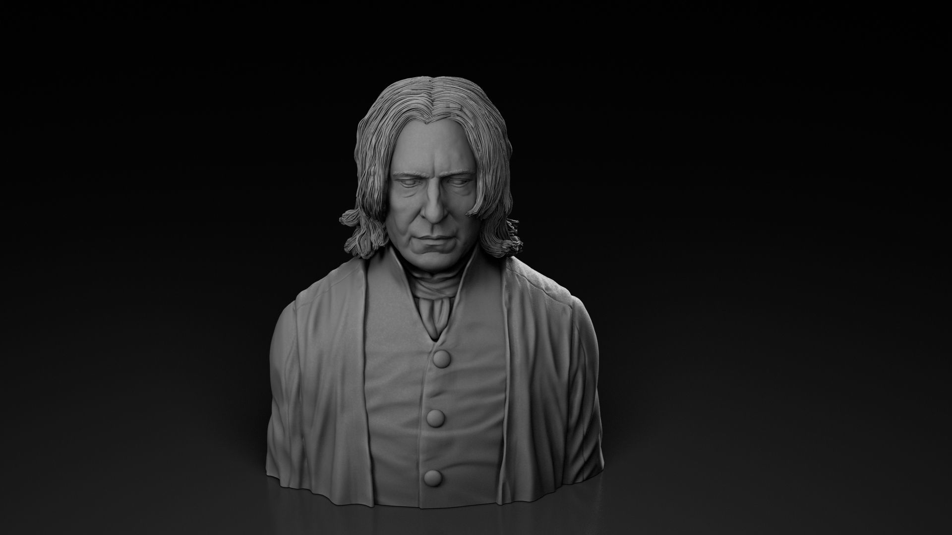 Alan Rickman - Severus Snape - Harry Potter 3D model 3D printable ...