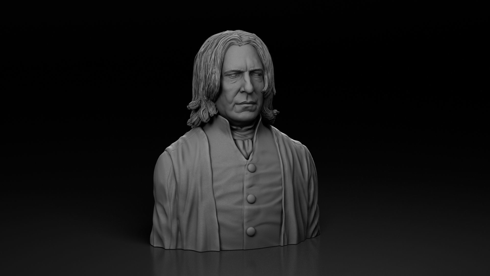 Alan Rickman - Severus Snape - Harry Potter 3D model 3D printable ...