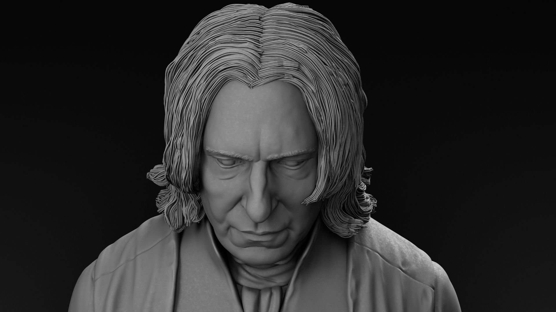 Alan Rickman - Severus Snape - Harry Potter 3D model 3D printable ...