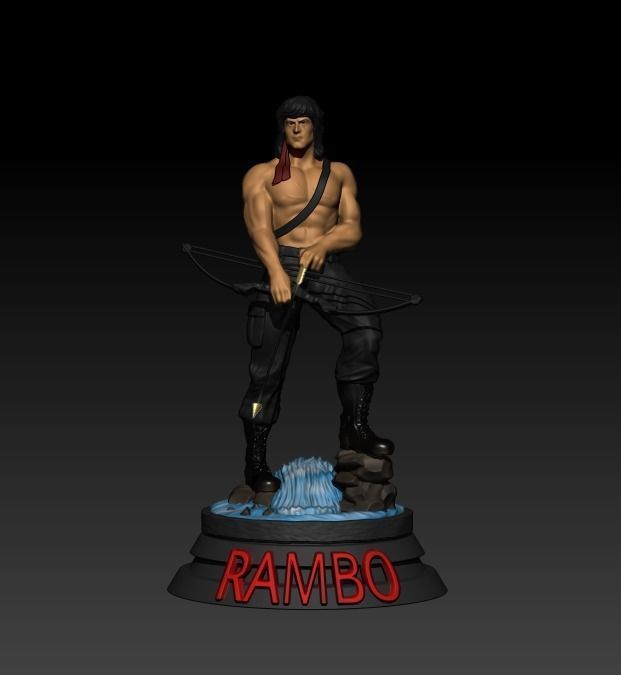 Rambo 3D model 3D printable | CGTrader
