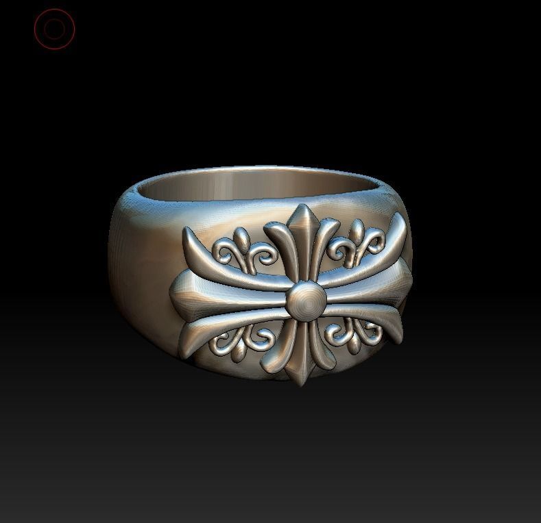 chrome hearts ring full size 3D model 3D printable | CGTrader