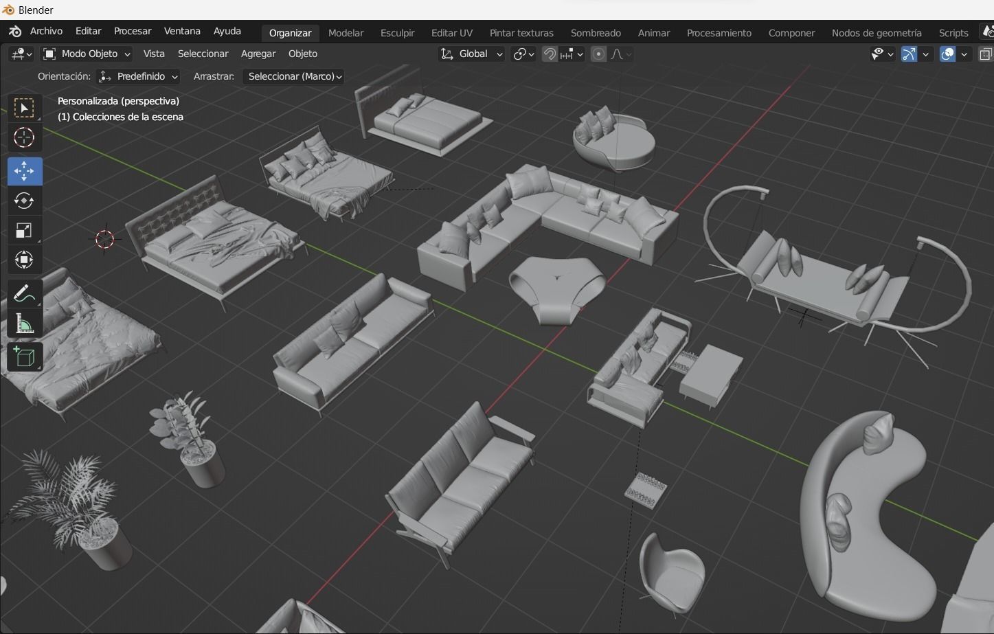 3D model HIGH QUALITY MODELS FOR INTERIOR DESIGNS VR / AR / low-poly ...