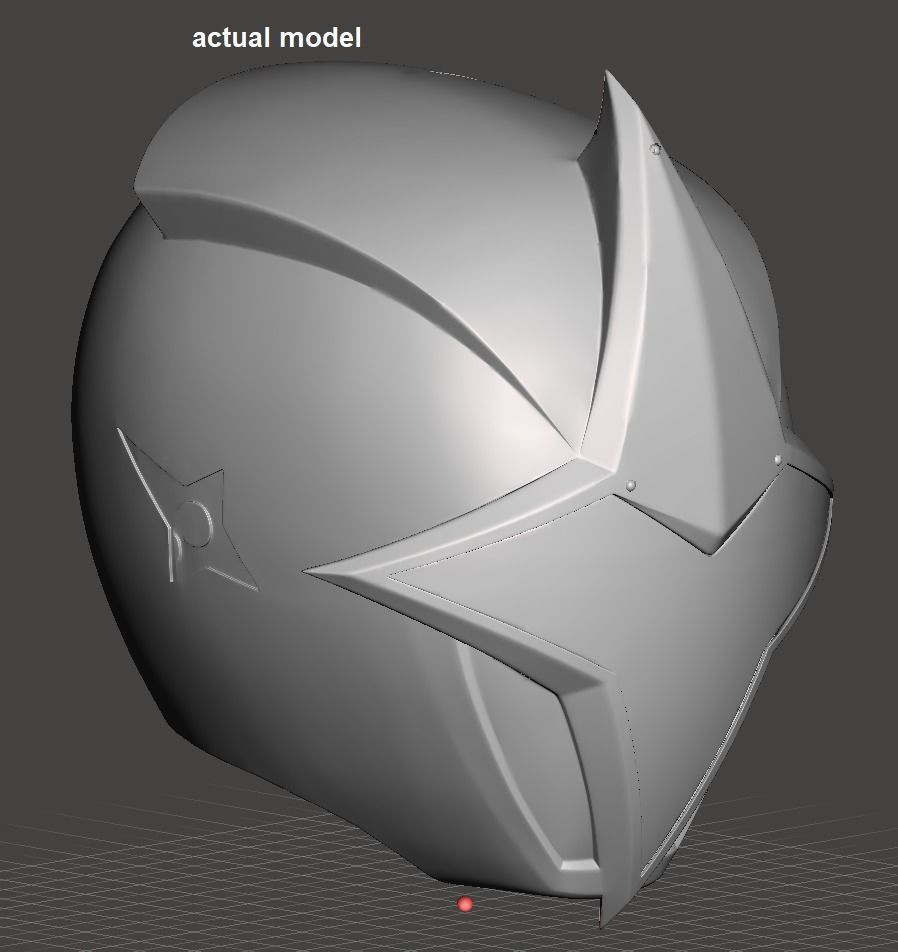 Power Rangers Ninja Steel Blue Ranger helmet 3D model 3D printable ...