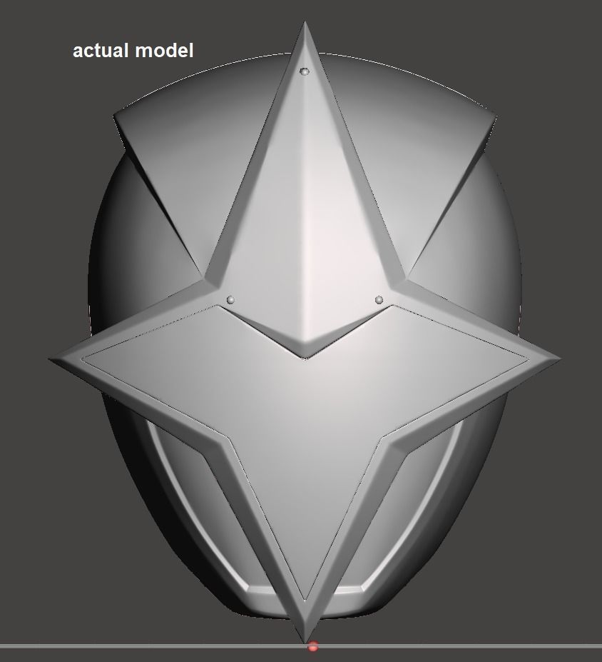 Power Rangers Ninja Steel Blue Ranger helmet 3D model 3D printable ...