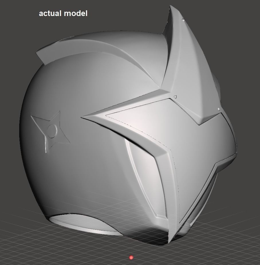 Power Rangers Ninja Steel Blue Ranger helmet 3D model 3D printable ...