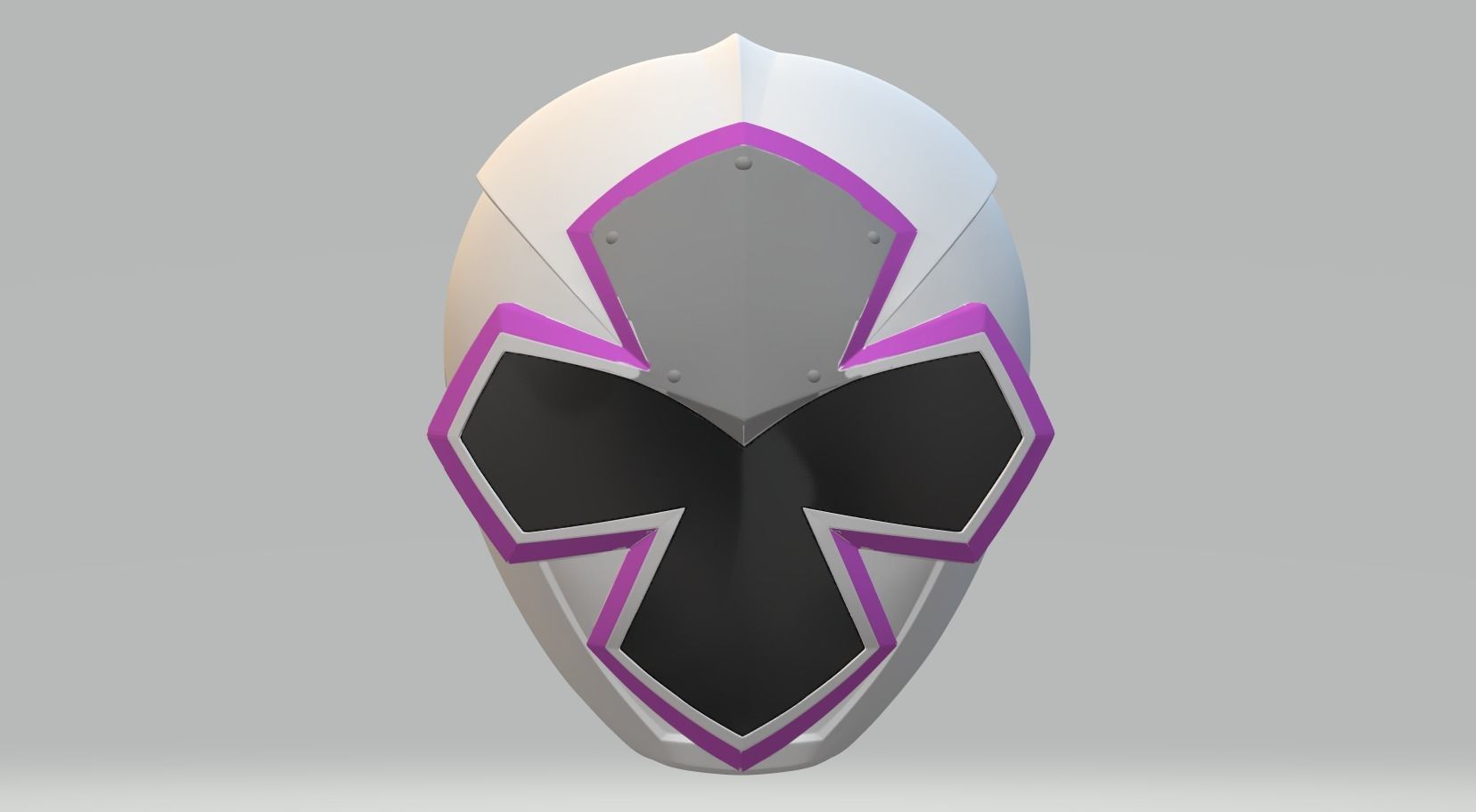 Power Rangers Ninja Steel White Ranger helmet 3D model 3D printable ...