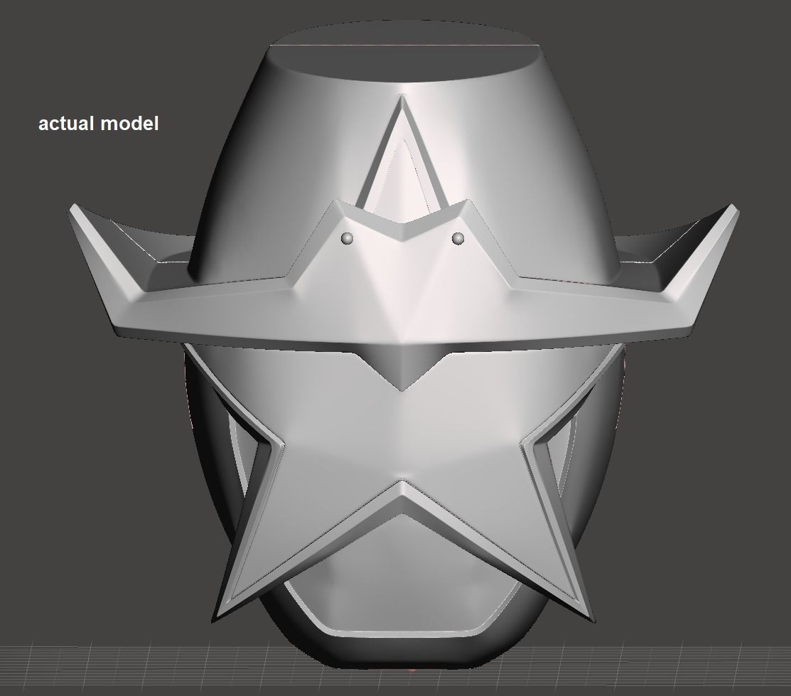 Power Rangers Ninja Steel Gold Ranger helmet 3D model 3D printable ...