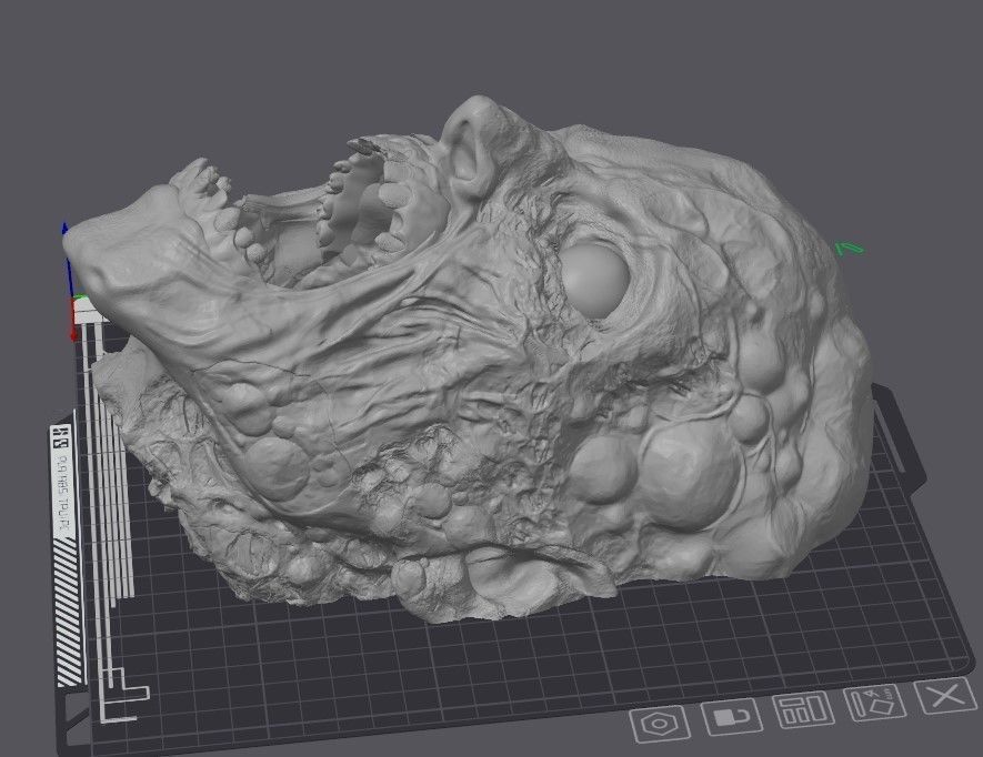 Zombie Head - Wall mounted 3D model 3D printable | CGTrader