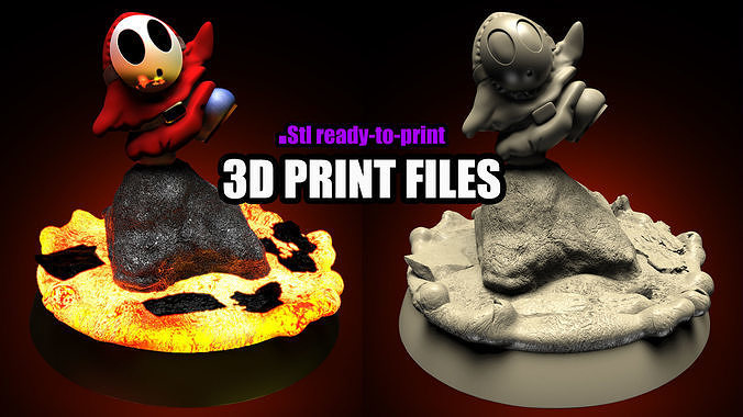 SHY GUY - THE SUPER MARIO BROS MOVIE - 3D PRINT MODEL STL 3D model 3D printable | CGTrader
