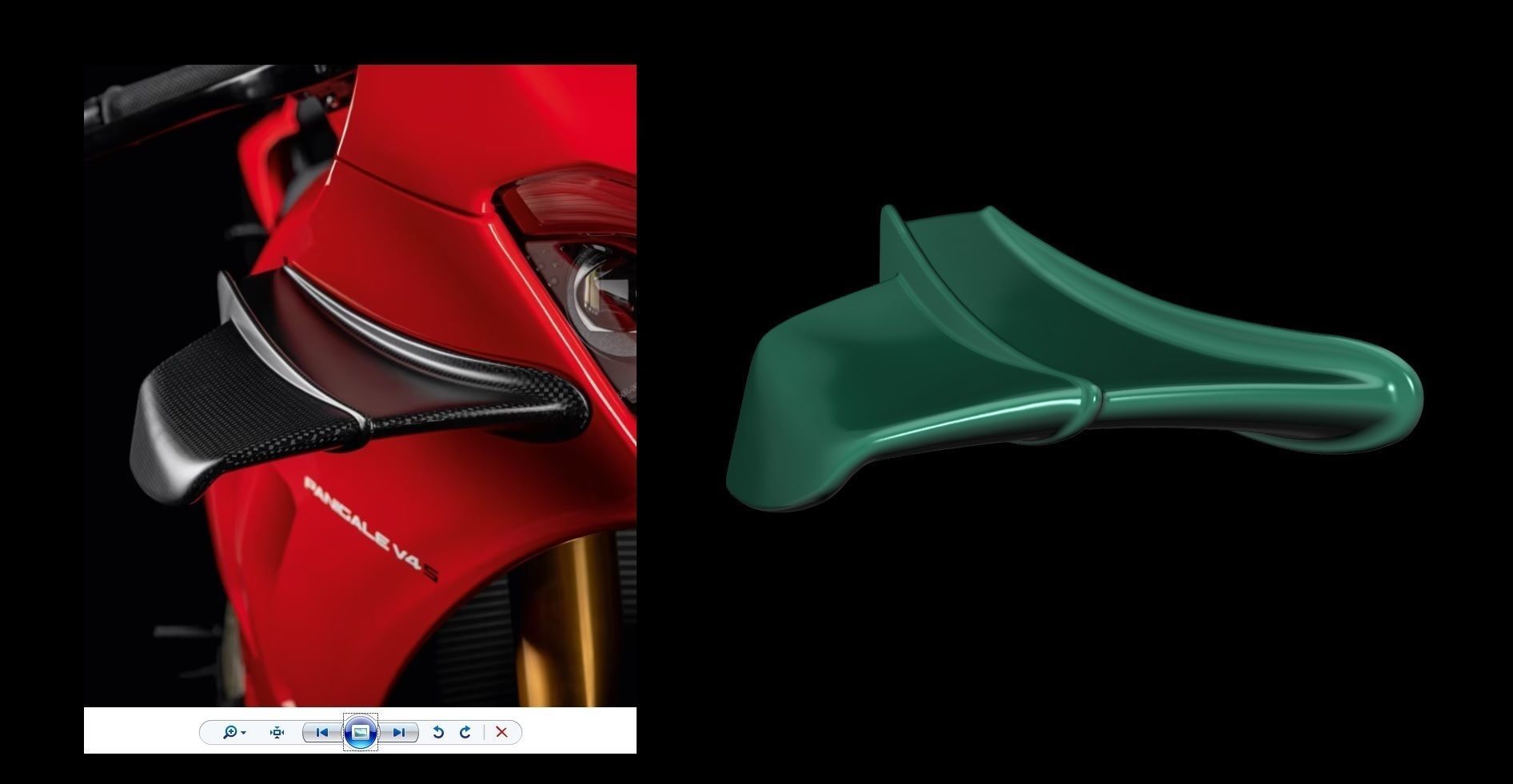 Ducati Wings for 3D Print Model 3D model 3D printable | CGTrader