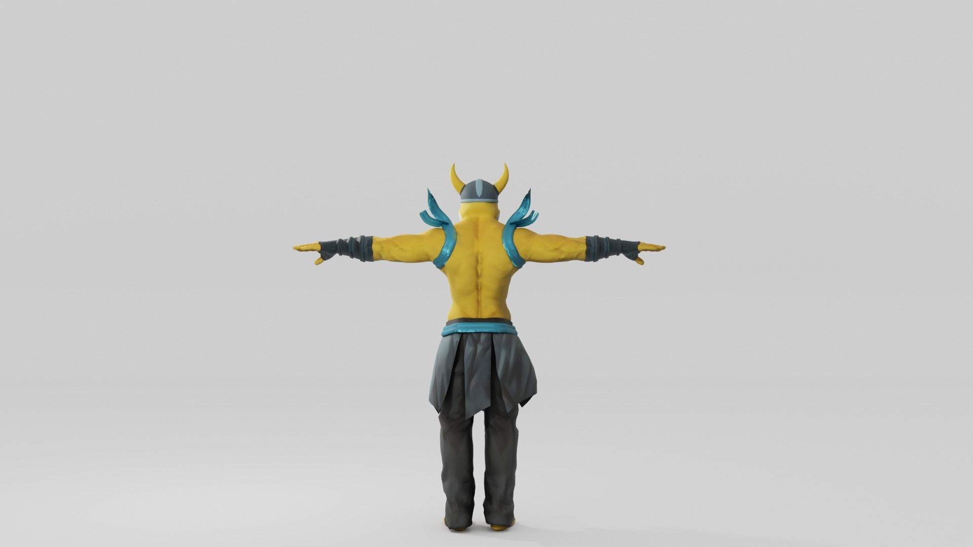 3D model stylised Fighter Low-poly game ready 3D model VR / AR / low ...