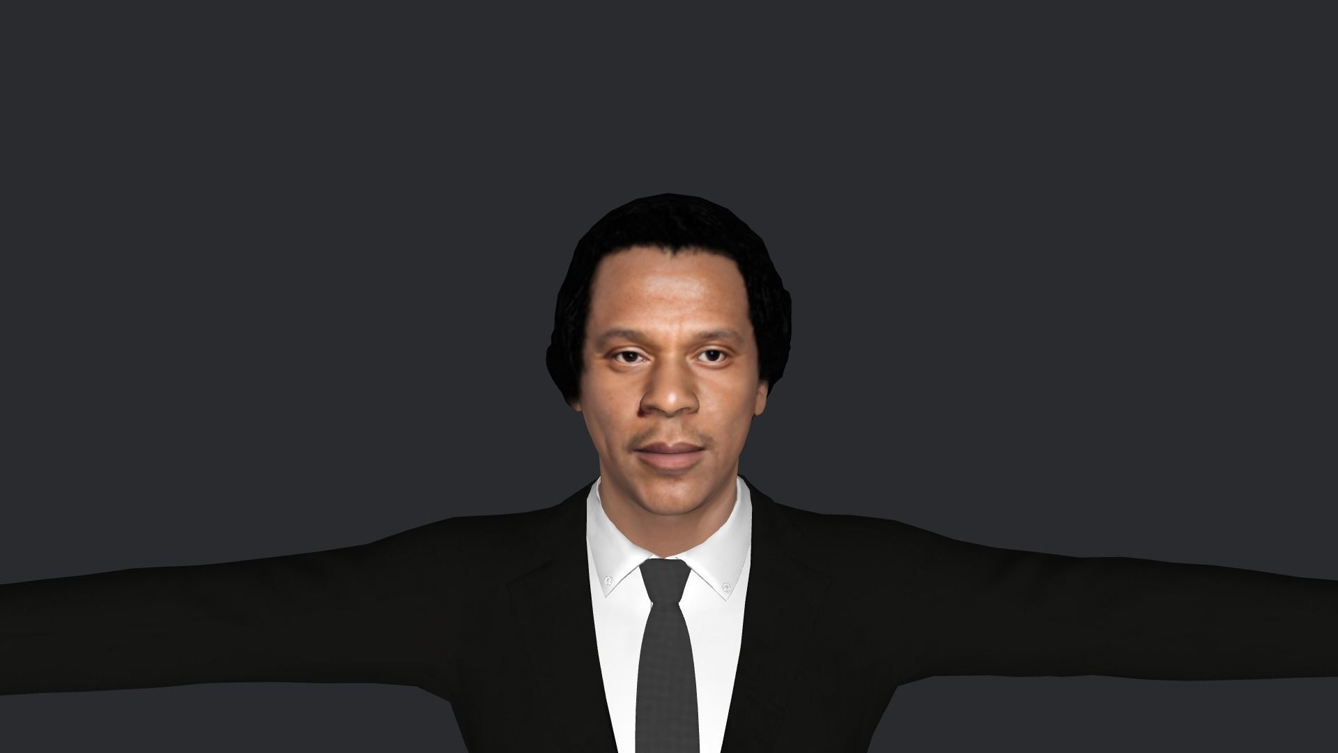 Jay Z Hyper Realistic Full Body Rigged Character 3D model animated rigged | CGTrader