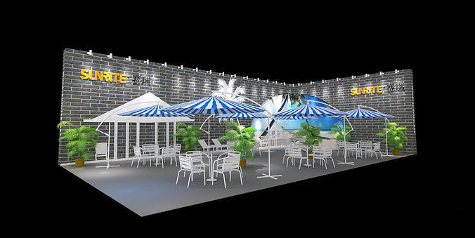 Exhibition - Area - 15X8-3DMAX2012-01 3D model | CGTrader