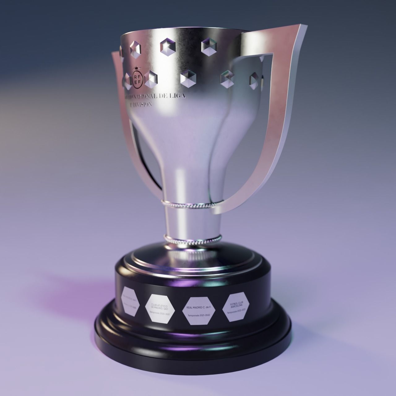 La Liga Trophy 3D model | CGTrader