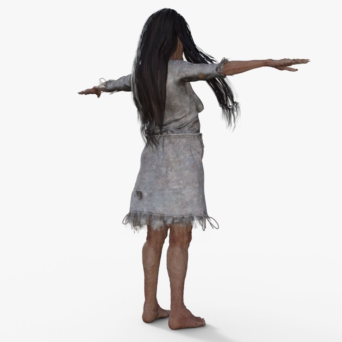 Scary Woman Character 3D model rigged | CGTrader