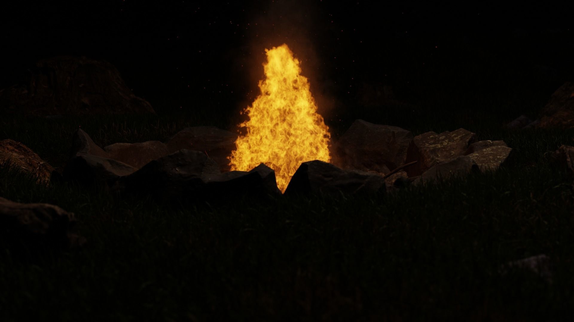 Fire Simulation Asset Pack 3D model animated | CGTrader