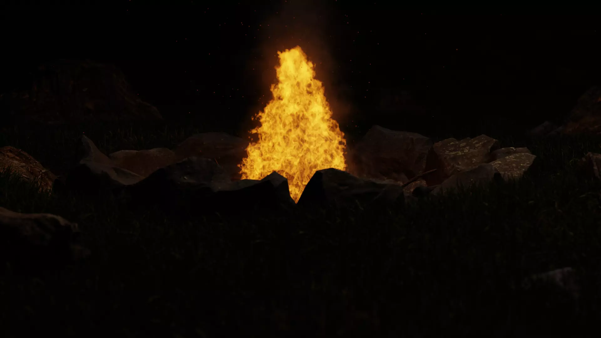 Fire Simulation Asset Pack 3D model animated | CGTrader