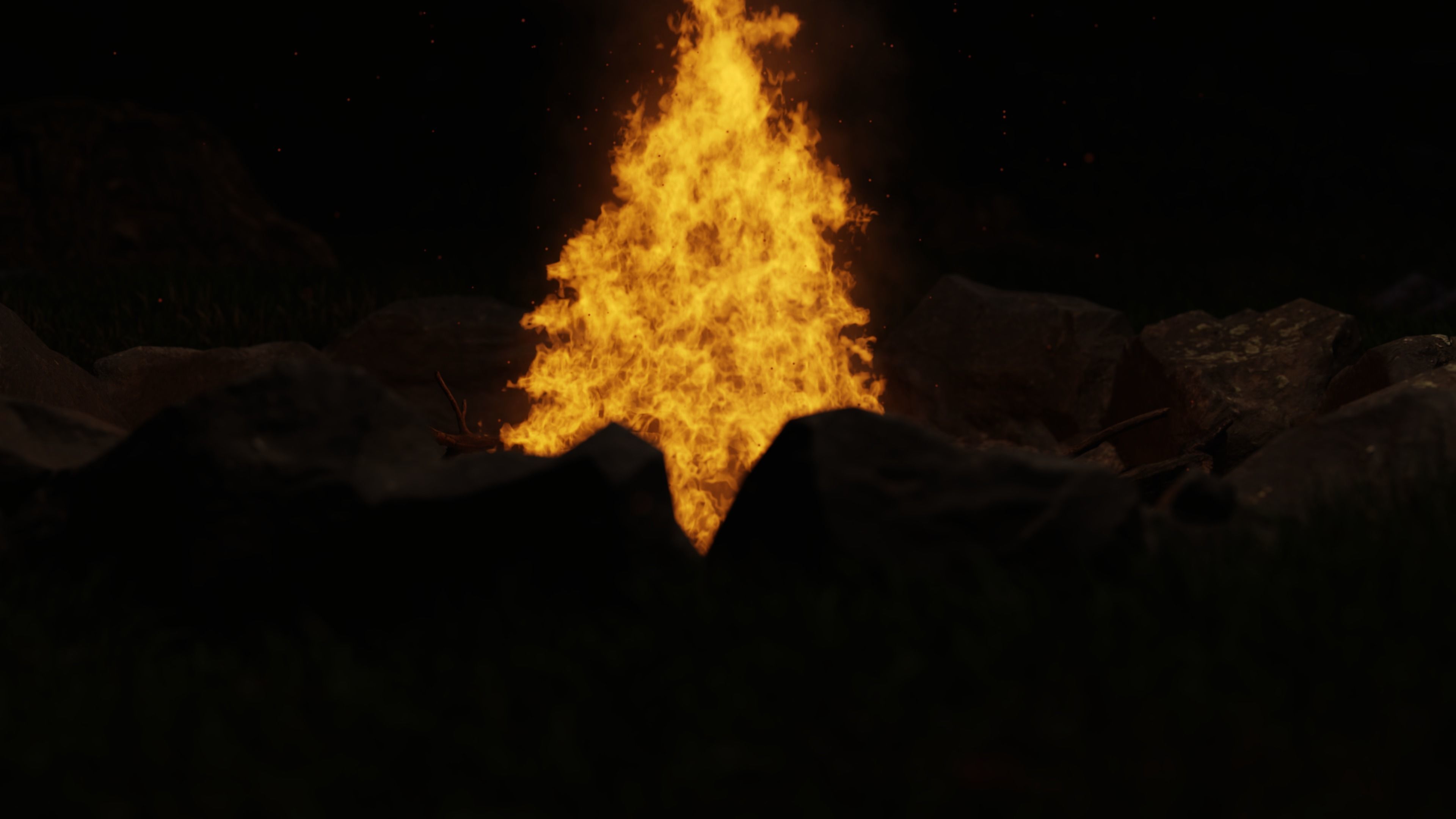 Fire Simulation Asset Pack 3D model animated | CGTrader