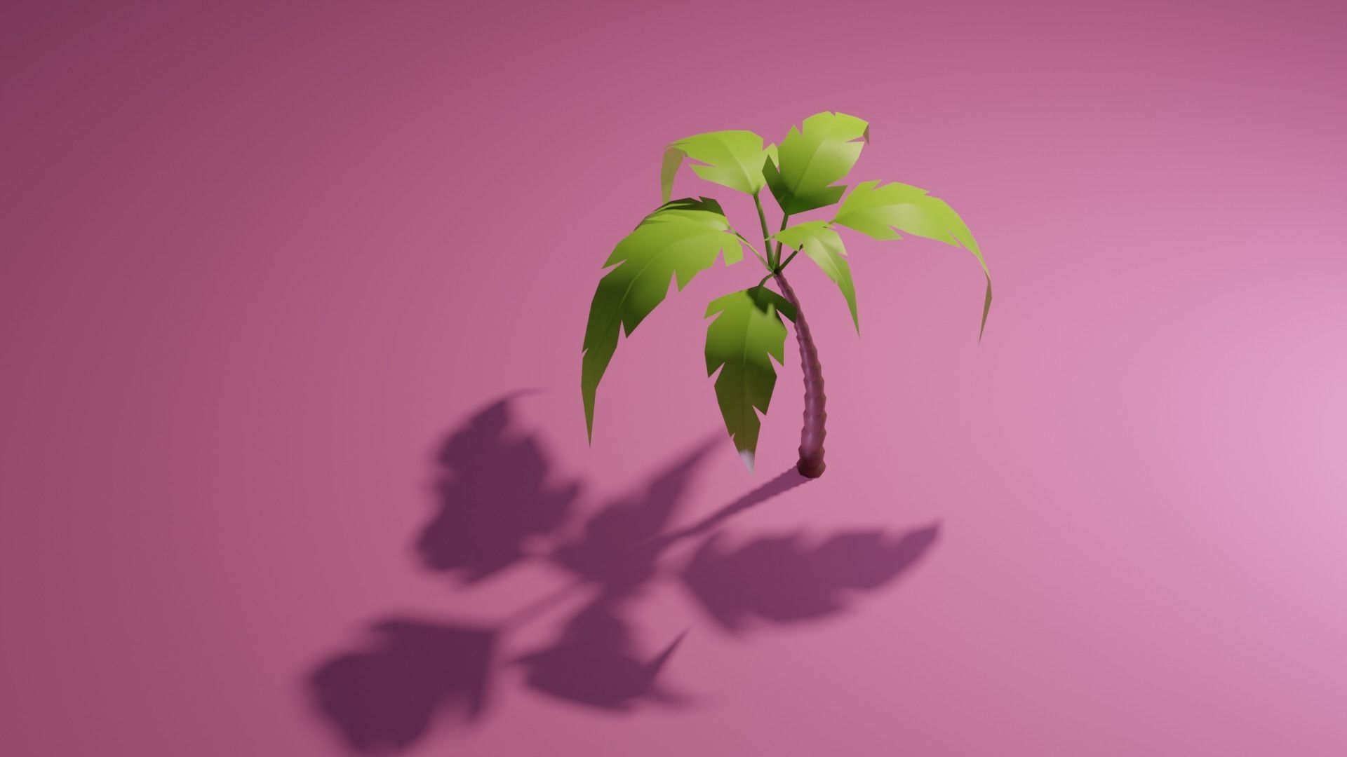 Palm tree Low Poly game ready free VR / AR / low-poly 3D model | CGTrader
