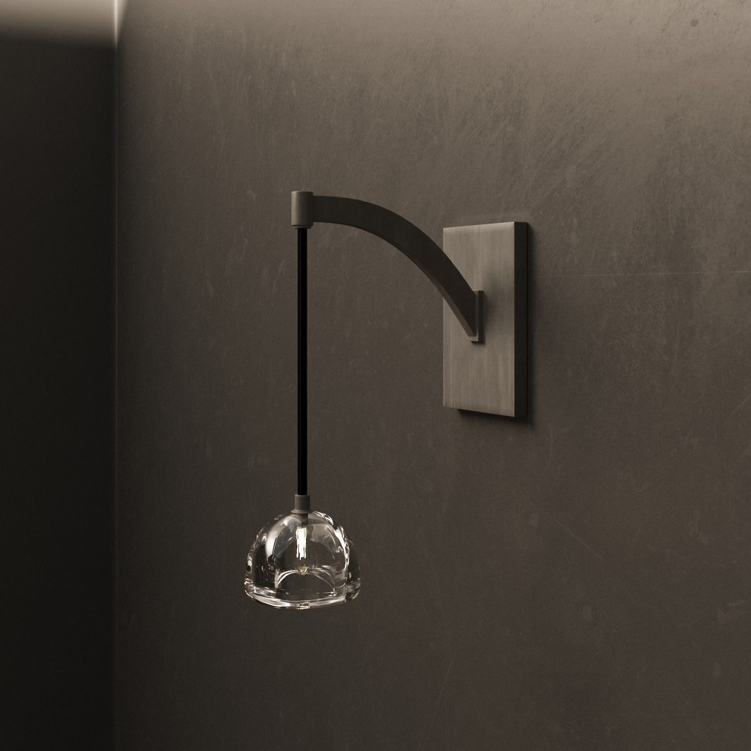 Hemisphere Sconce by RH free 3D model | CGTrader