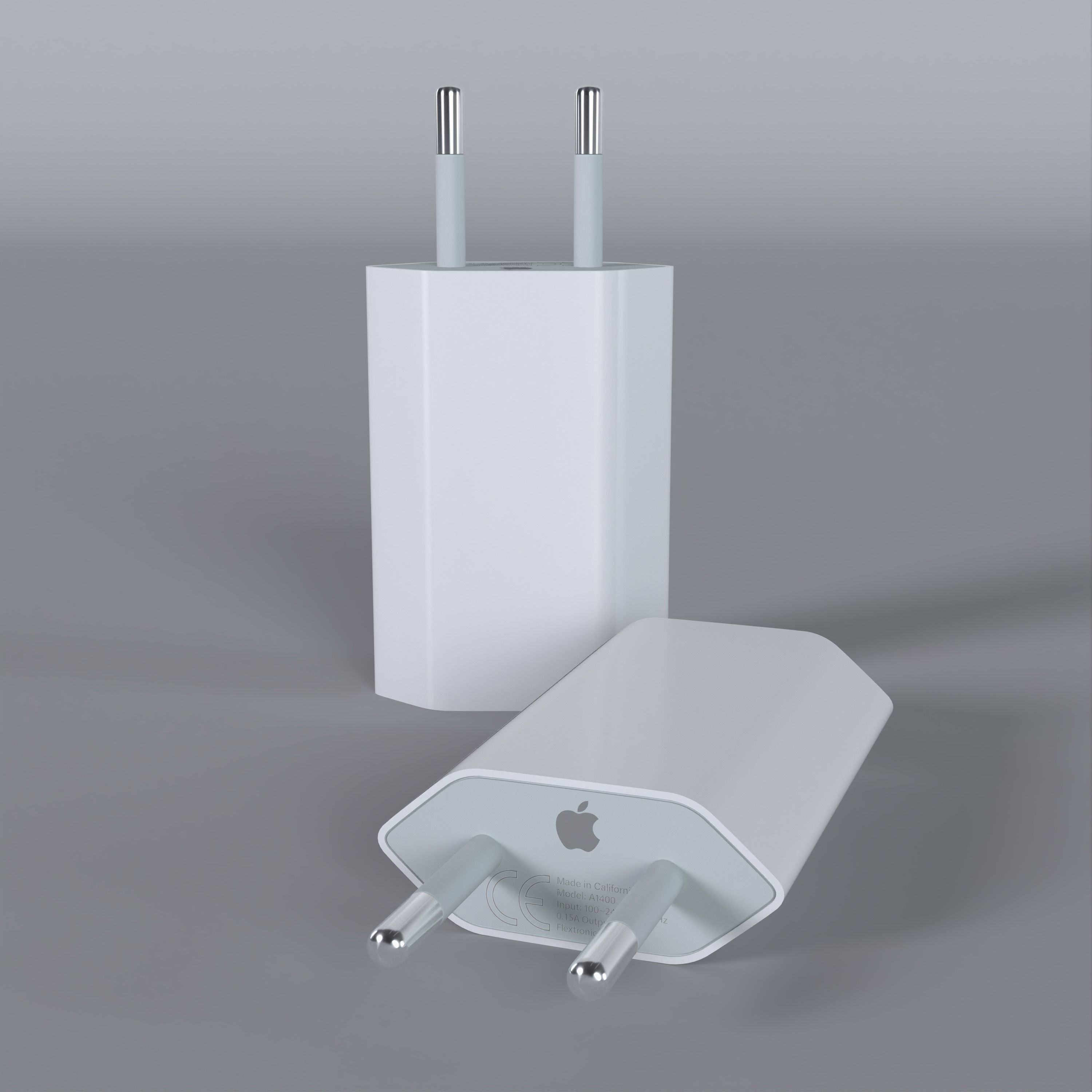Power adapter apple free 3D model | CGTrader