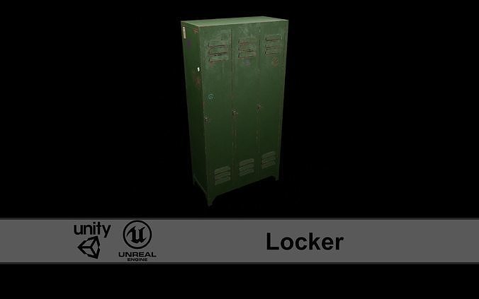 3D model Locker Prop Gameasset Interior VR / AR / low-poly | CGTrader