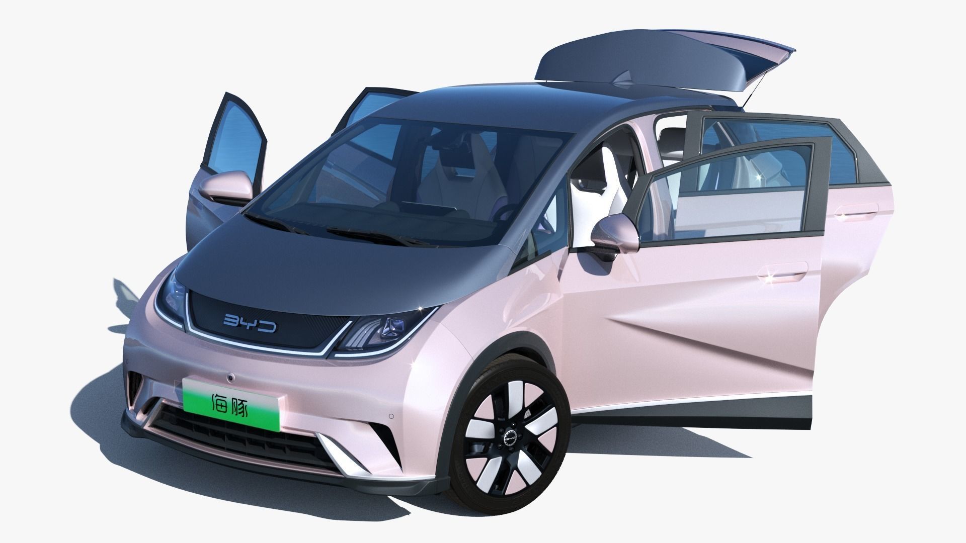 3D model BYD Dolphin EV 2023 With interior VR / AR / low-poly | CGTrader