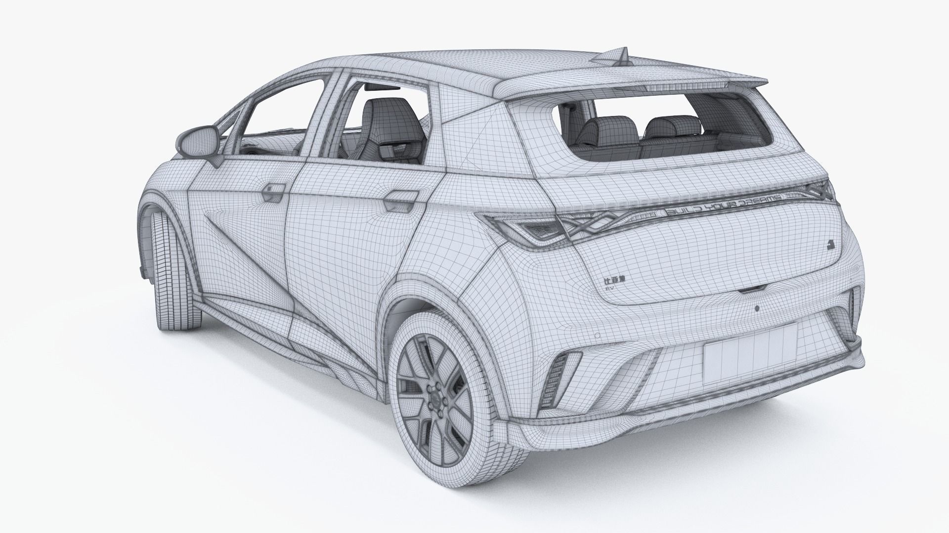 3D model BYD Dolphin EV 2023 With interior VR / AR / low-poly | CGTrader