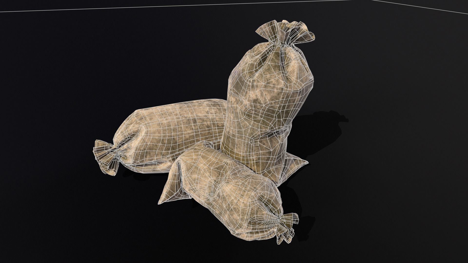 Old Burlap Bags free VR / AR / low-poly 3D model | CGTrader