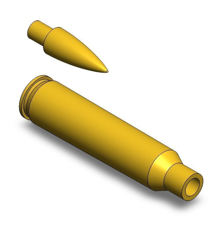 bullet for modeler 3D model 3D printable | CGTrader