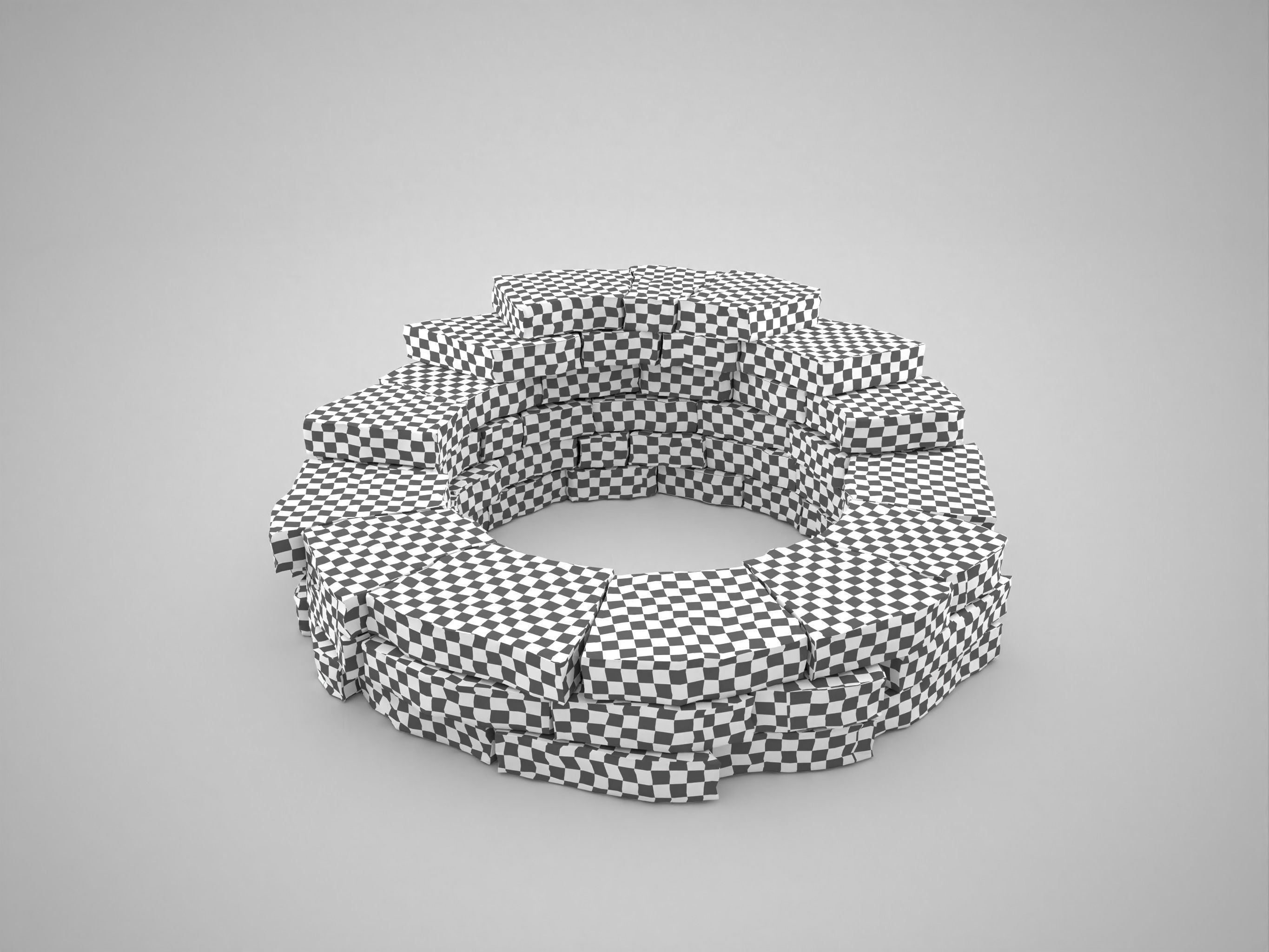 Round Stone Place 3D model | CGTrader