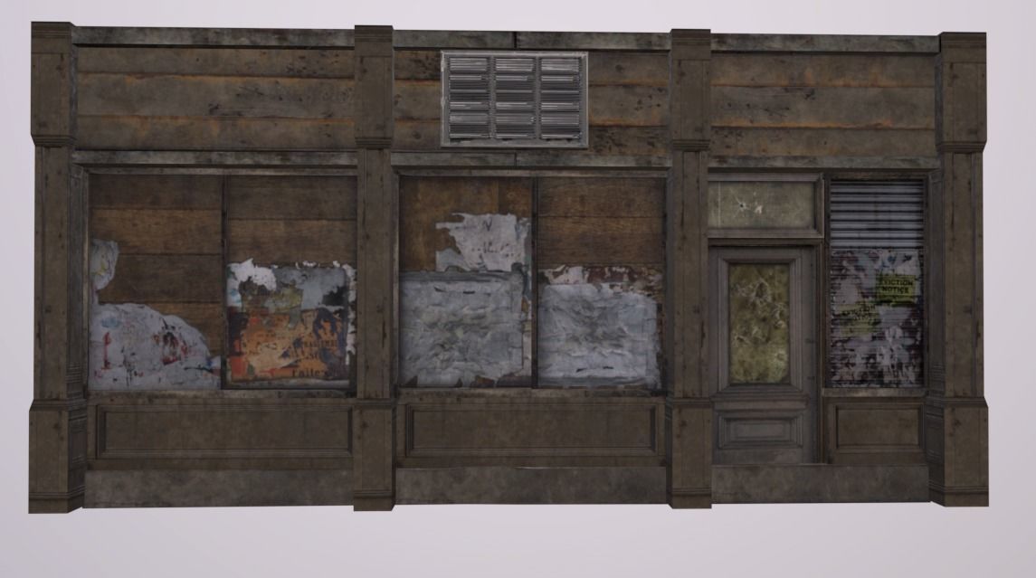 3D model Shop Entrance Pack VR / AR / low-poly | CGTrader