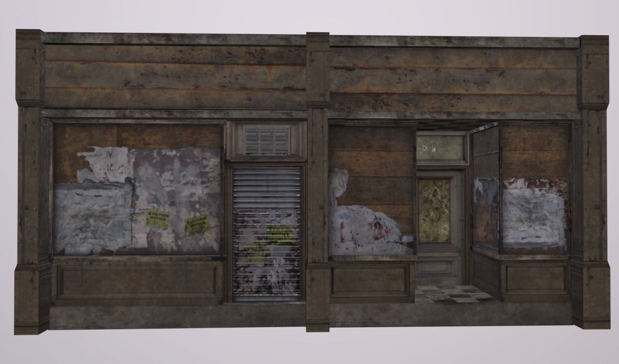 3D model Shop Entrance Pack VR / AR / low-poly | CGTrader