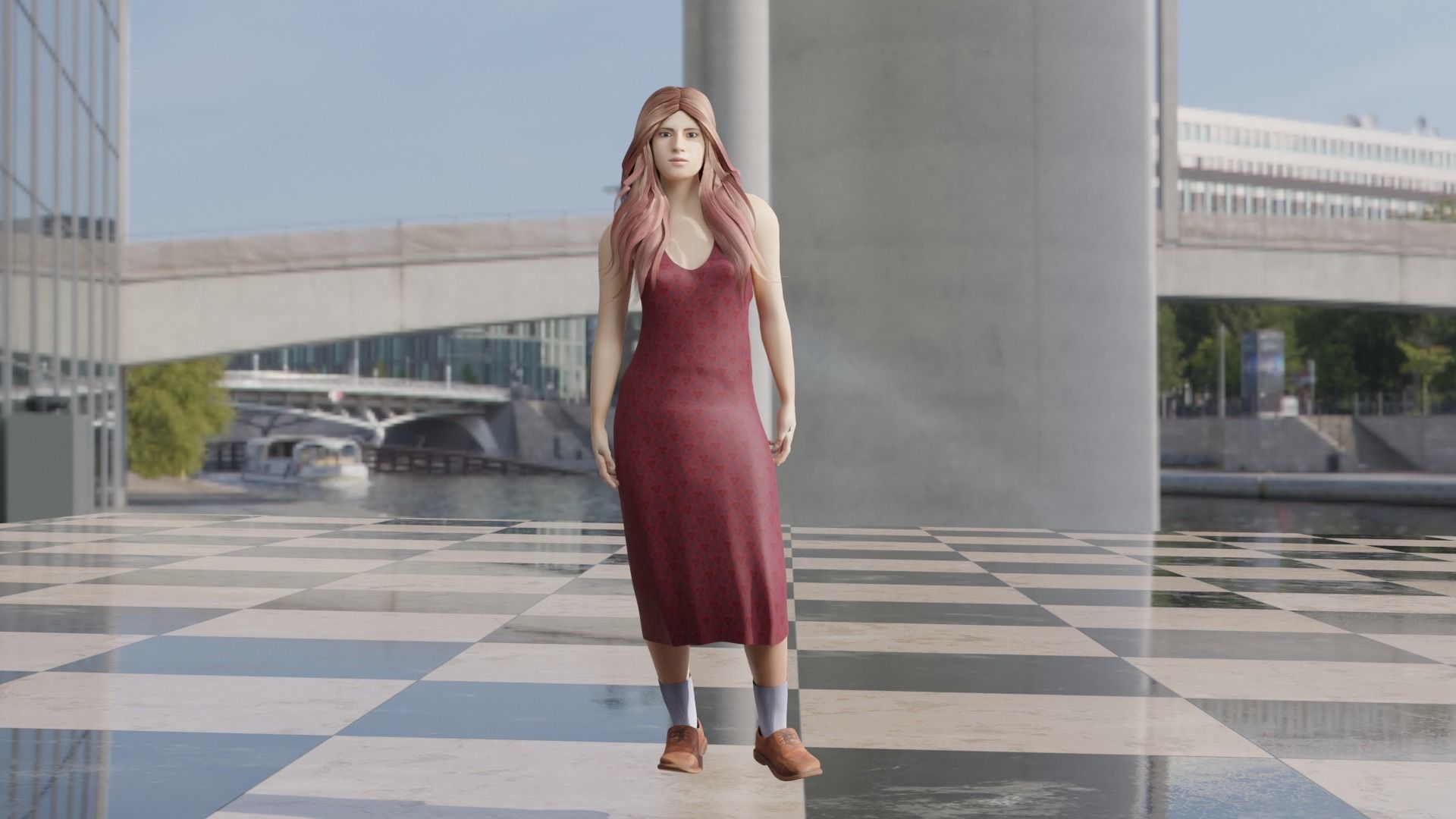 Female Rigged and 3d animated Character free 3D model animated rigged ...