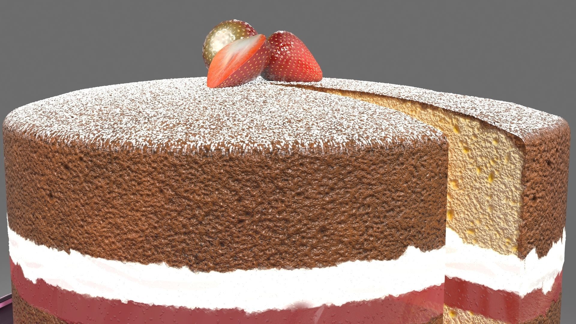 3D model Victoria Sponge VR / AR / low-poly | CGTrader