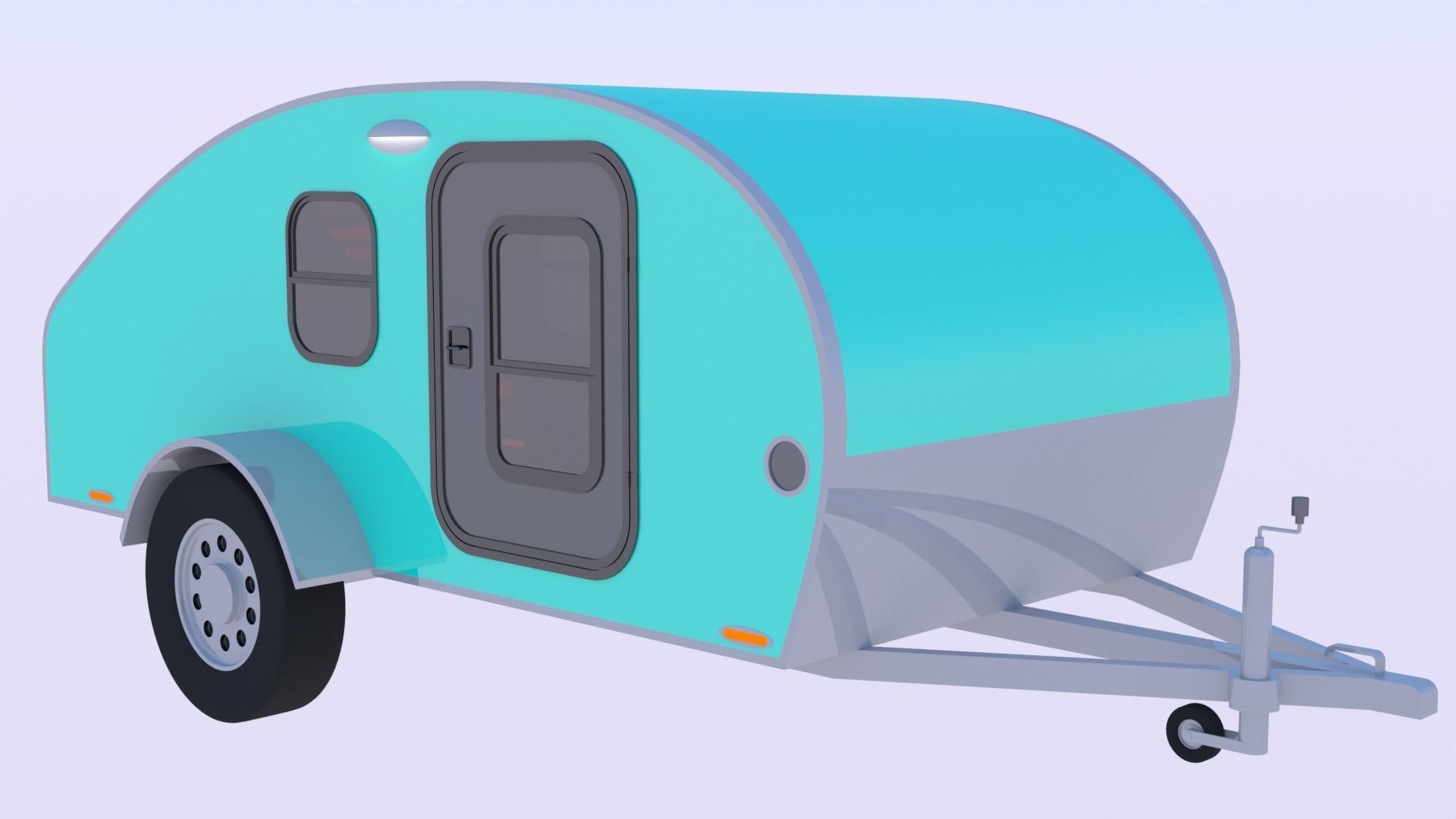 Teardrop caravan 3D model | CGTrader