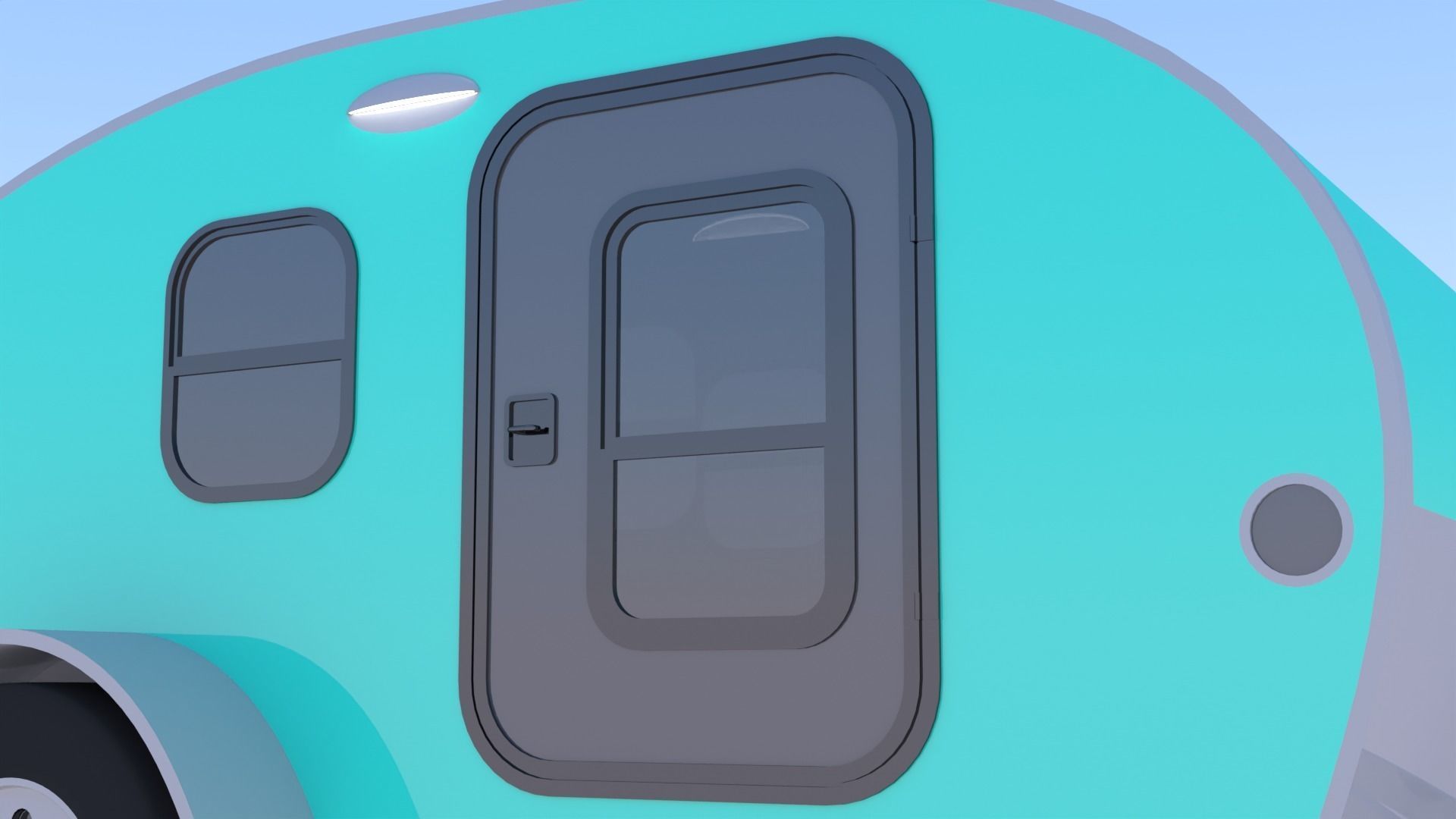 Teardrop caravan 3D model | CGTrader