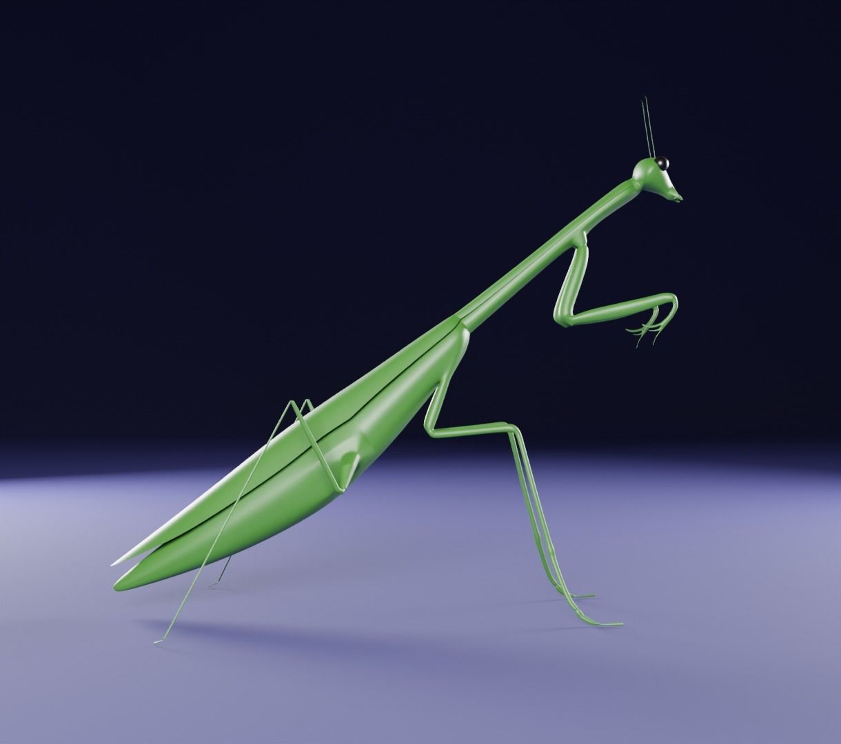 3D model Mantis low poly 3D model for 3D print VR / AR / low-poly ...
