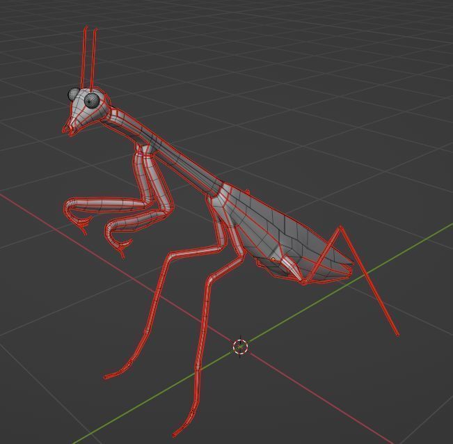 3D model Mantis low poly 3D model for 3D print VR / AR / low-poly | CGTrader